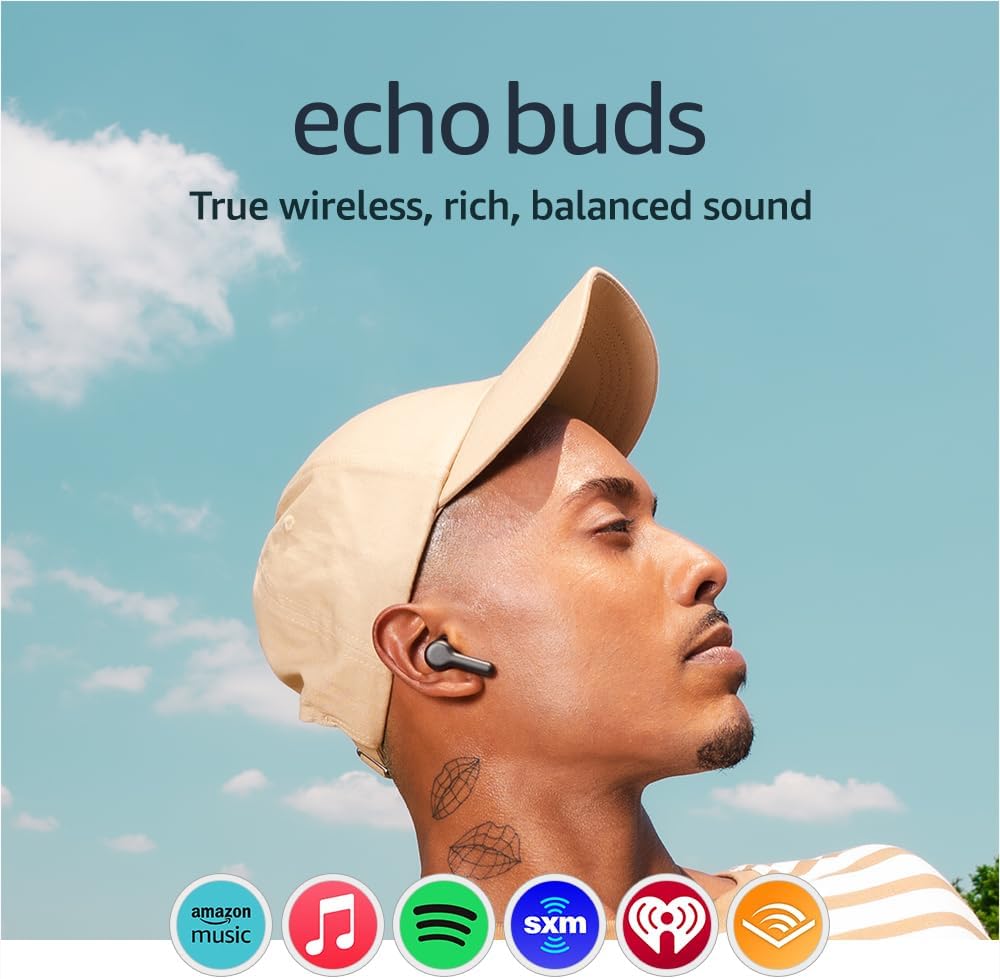 Amazon Echo Buds 2023 Audífonos inalámbricos con Bluetooth 5 2 y Alexa personalización de audio ...